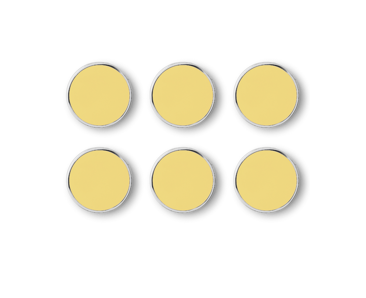 Butter Magnetic Buttons – Pack of 6, Colourful & Versatile for Lockers ...